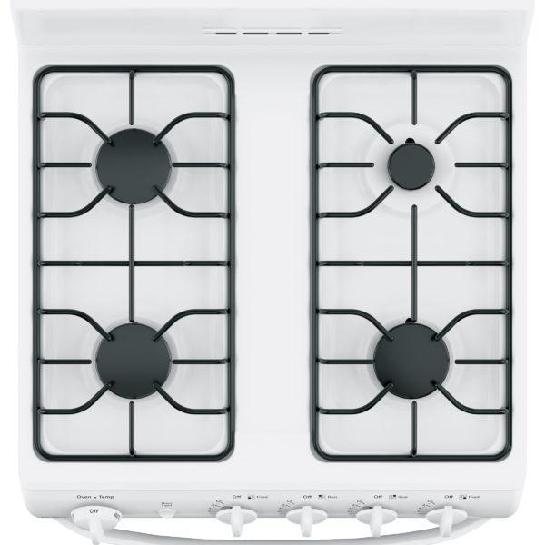 Hotpoint® RGAS300DMWW 24" Front-Control Free-Standing Gas Range with ...