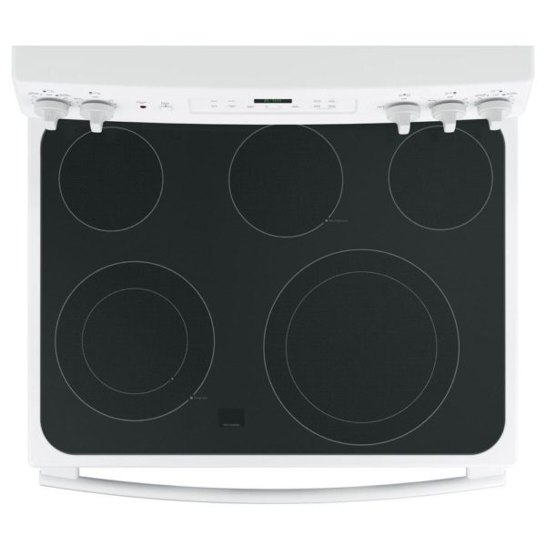 GE® JB655DKWW White 30" Free-Standing Electric Convection Range ...
