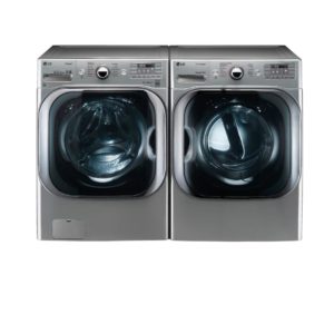 LG WM8100HVA / DLEX8100V Graphite Steel Front Load 5.2 cu. ft. Mega ...