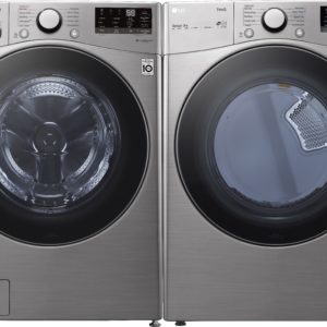 LG WM3600HVA Graphite Steel 4.5 cu. ft. Ultra Large Capacity Smart wi ...