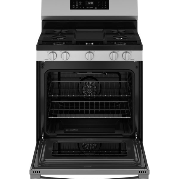 GE GGF600AVSS SS LPGas Convection Range w/(4)Sealed Burners, Griddle ...